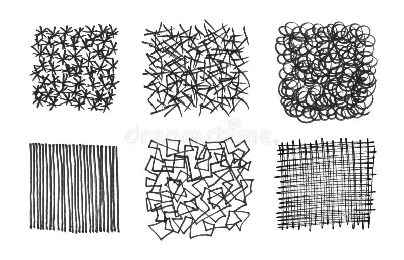 Trama De Texturas, Líneas Cruzadas, Sistema Del Vector Del Fondo Del ...
