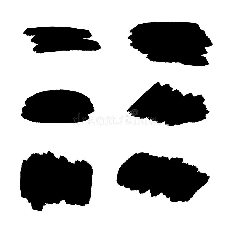 Conjunto De Trazos Vectoriales Dibujados a Mano Diferentes Ilustración ...