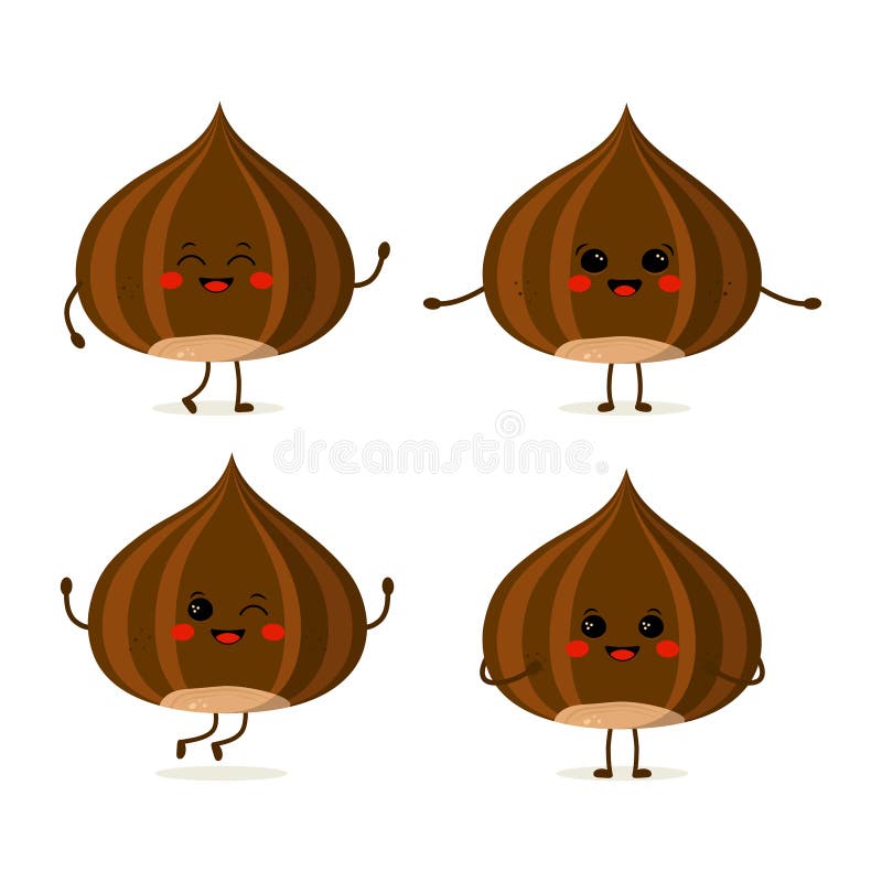 Conjunto De Tuercas De Caricatura Ilustración del Vector - Ilustración ...