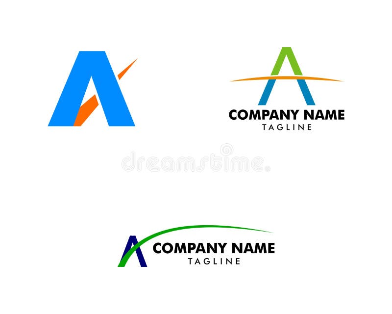 Conjunto De Um Modelo De Logotipo Sem Letra Ilustração do Vetor ...