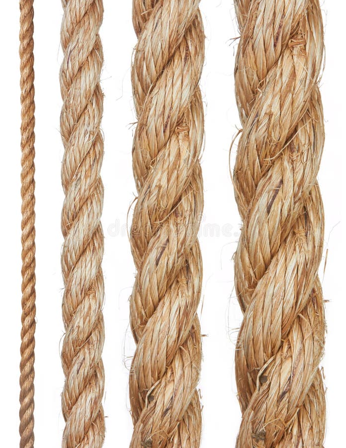 Cuerdas De La Vertical 3 Con Los Nudos Foto de archivo - Imagen de nudo ...