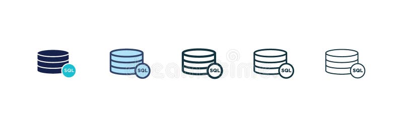 Conjunto De Vectores De Icono Sql En Fondo Blanco Ilustración del ... Conjunto De Vectores De Icono Sql En Fondo Blanco Ilustración del ...