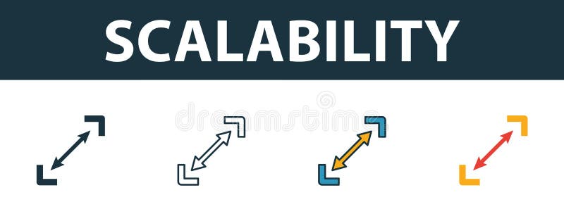 ícone De Escalabilidade. Elemento Simples Da Coleção De Gerenciamento ... ícone De Escalabilidade. Elemento Simples Da Coleção De Gerenciamento ...