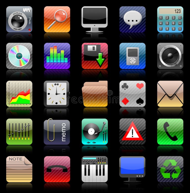 Iphone Icons Ilustraciones Stock, Vectores, Y Clipart – (2,079 ...