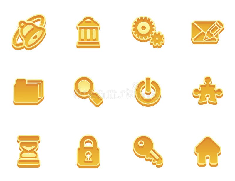 Conjunto Del Icono Del Internet Ilustración del Vector - Ilustración de ...