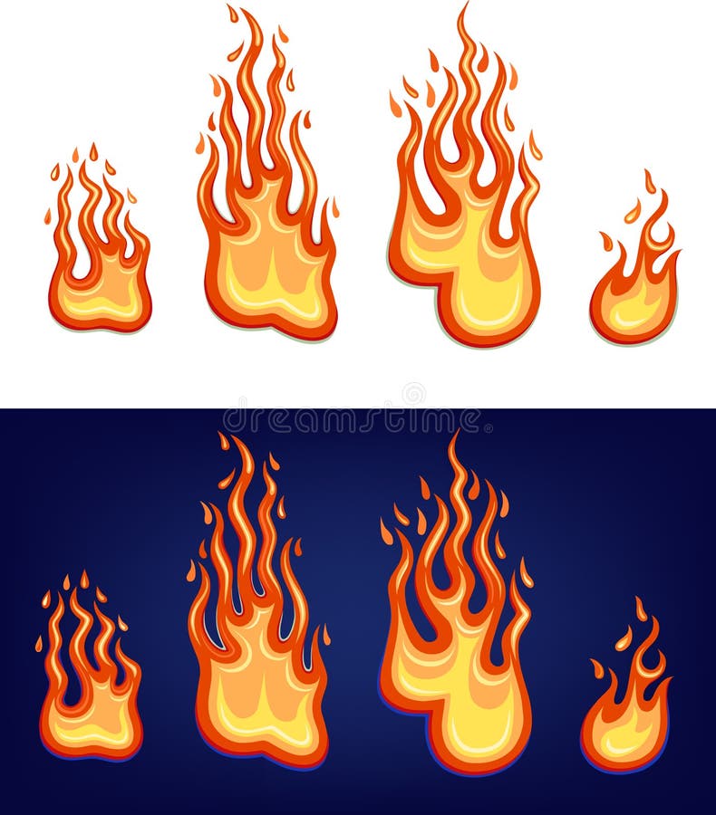 Llamas Ardientes Del Fuego Incendio Fuera De Control Rojo El Flamear