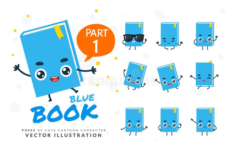 Libro azul ilustración del vector. Ilustración de literario - 16967381