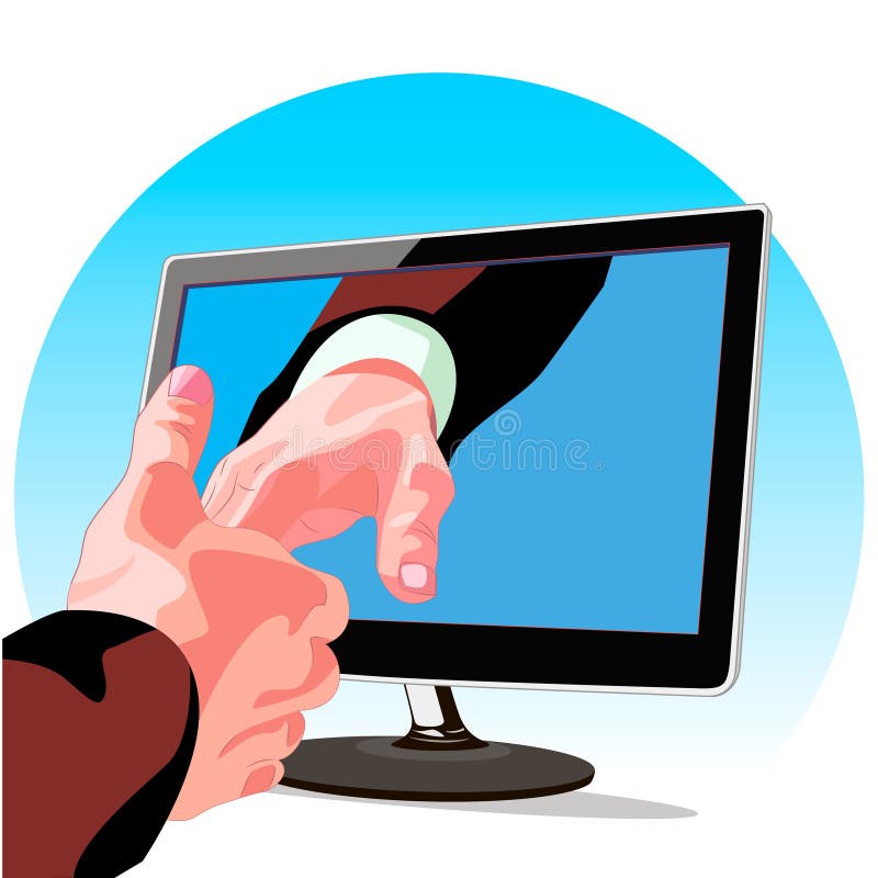 Connaissance Par L'Internet Illustration de Vecteur - Illustration of ...