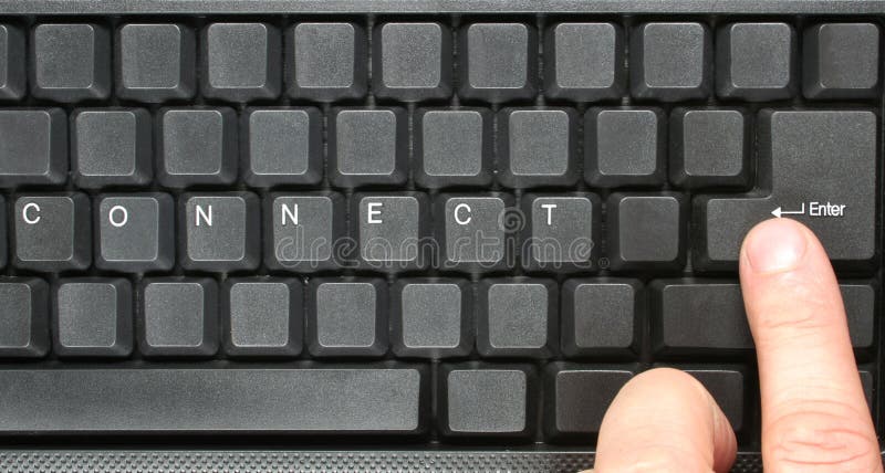 Connect stock image. Image of computer, email, human - 23801781