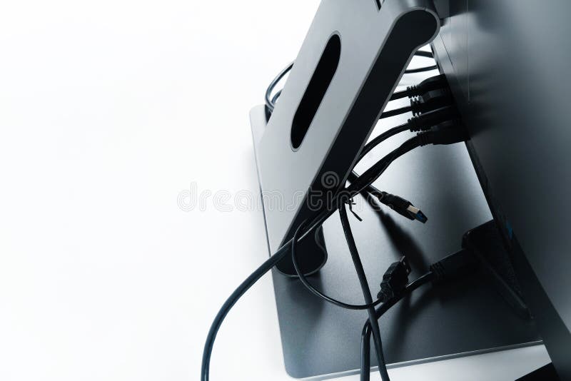 Connect the Back of the Candy Bar on a White Background.a Computer with ...