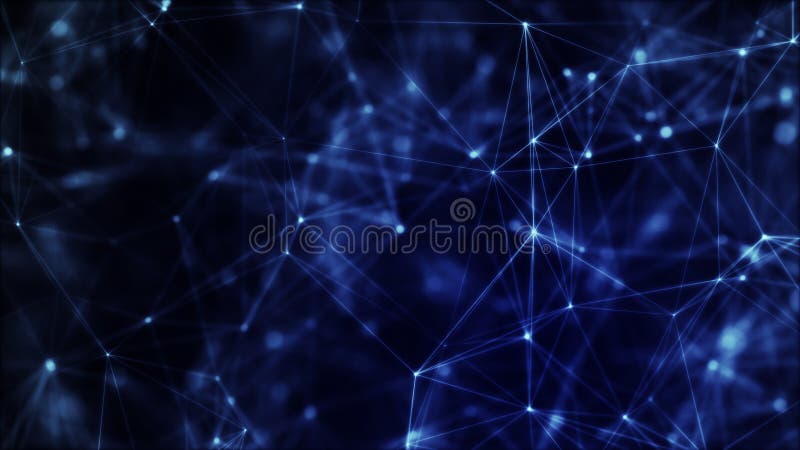 Connect Background. Network Structure Triangles Background with Dots ...