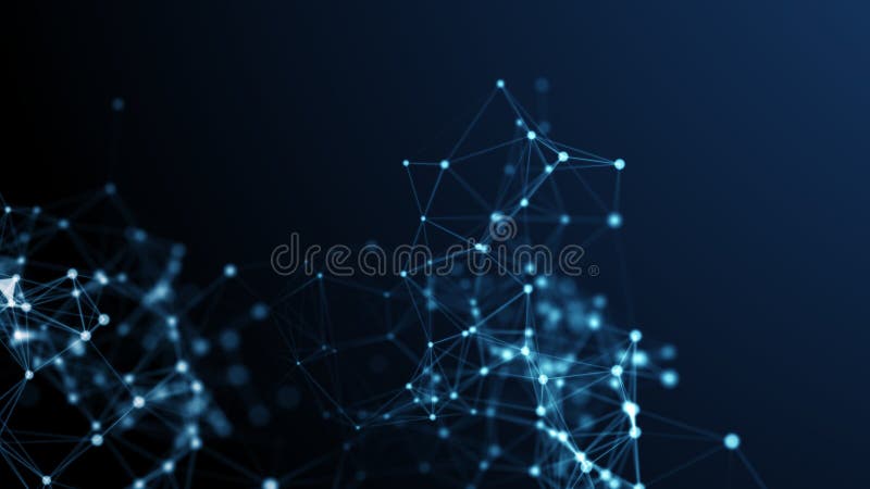 Connect Background. Network Structure Triangles Background with Dots ...