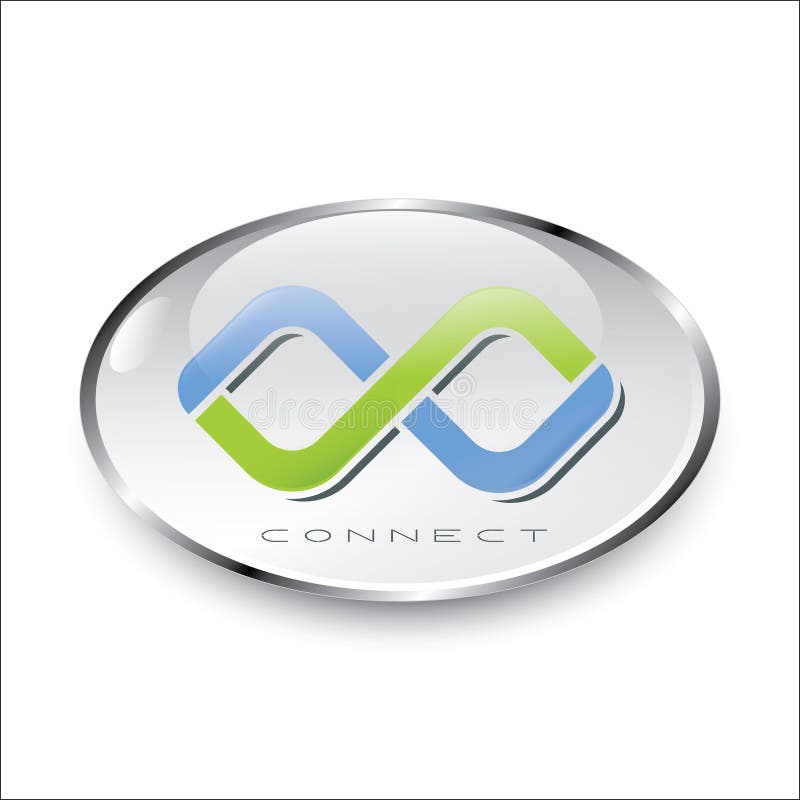 Connect button stock vector. Illustration of link, affiliation - 26467812