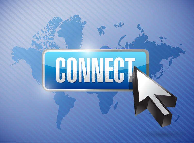 Connect button stock vector. Illustration of link, affiliation - 26467812