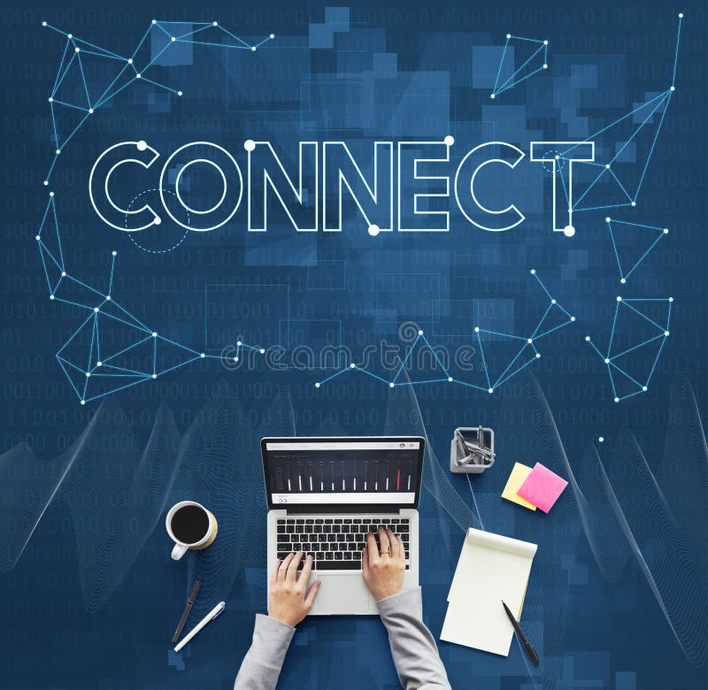 Connect Communication Link Network Sharing Concept Stock Image - Image ...