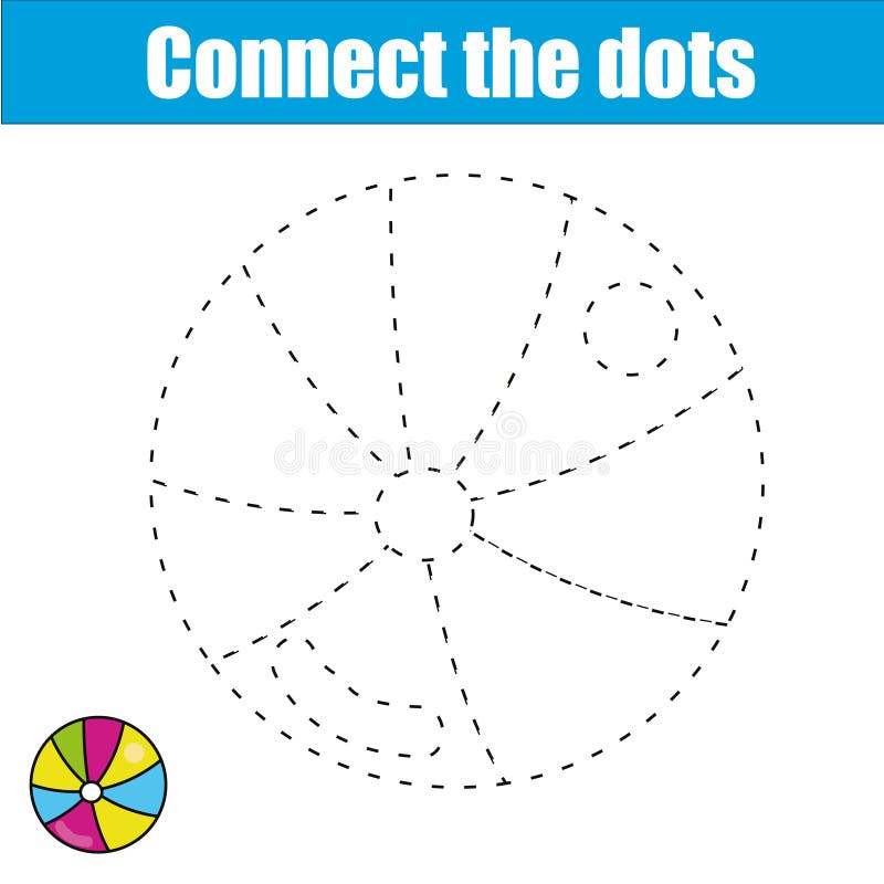 Connect the Dots by Numbers Children Educational Game. Printable ...