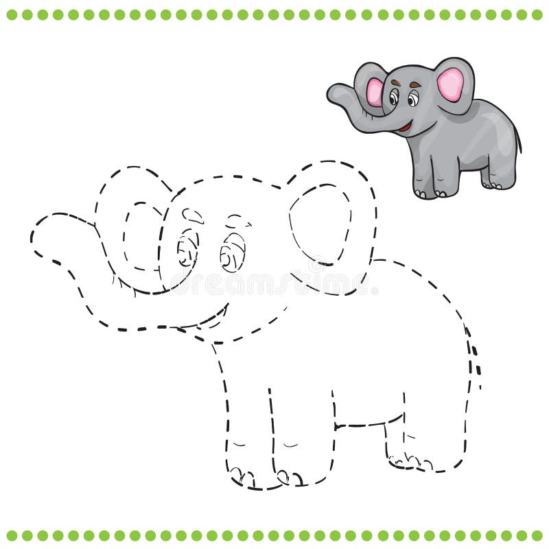 Connect the Dots and Coloring Page Stock Vector - Illustration of ...