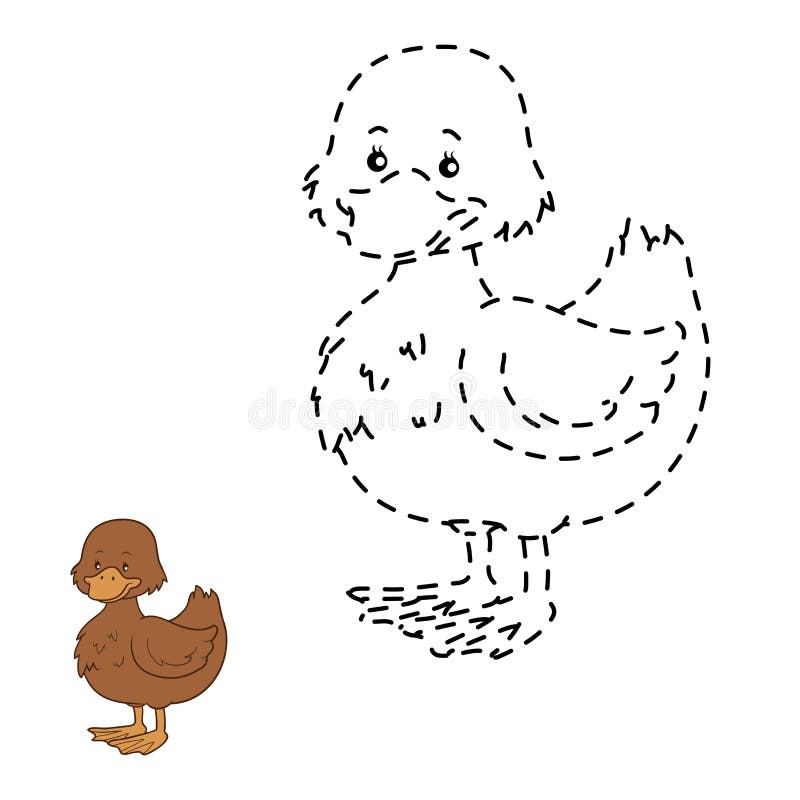 Connect the dots (duck) stock vector. Illustration of doodle - 55061669 Connect the dots (duck) stock vector. Illustration of doodle - 55061669