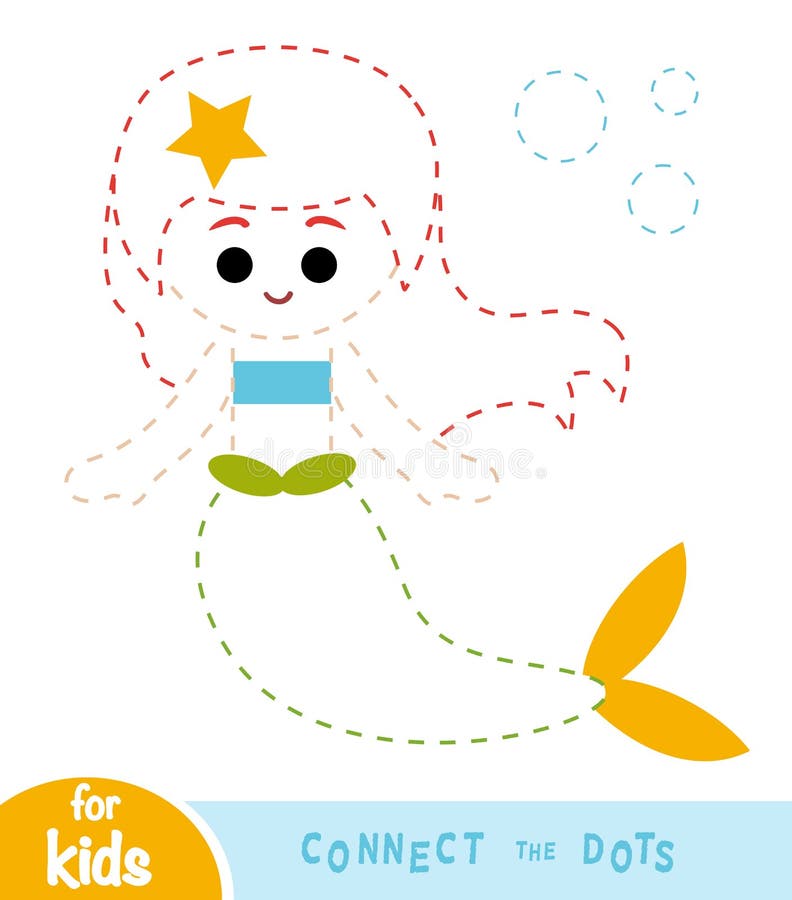 Connect Dot Mermaid Stock Illustrations – 29 Connect Dot Mermaid Stock ...