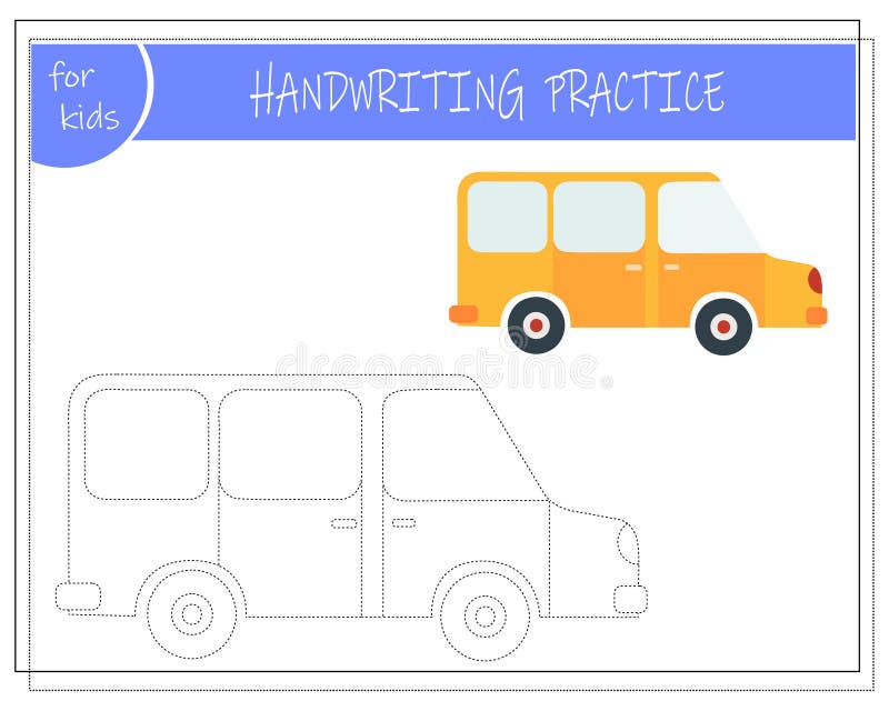 Connect the Dots, Educational Game for Kids, Cartoon Car Stock Vector ...