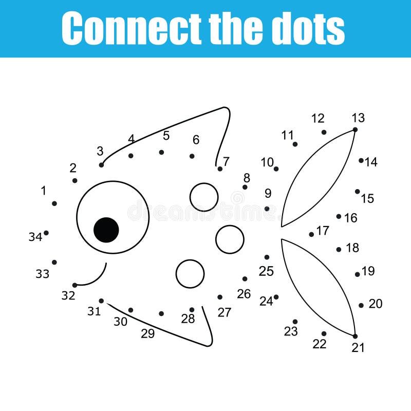 Connect the Dots by Numbers Children Educational Game. Printable ... Connect the Dots by Numbers Children Educational Game. Printable ...