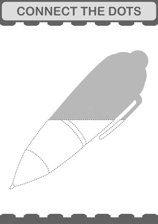 Connect the Dots Test Tube. Worksheet for Kids Stock Vector ...