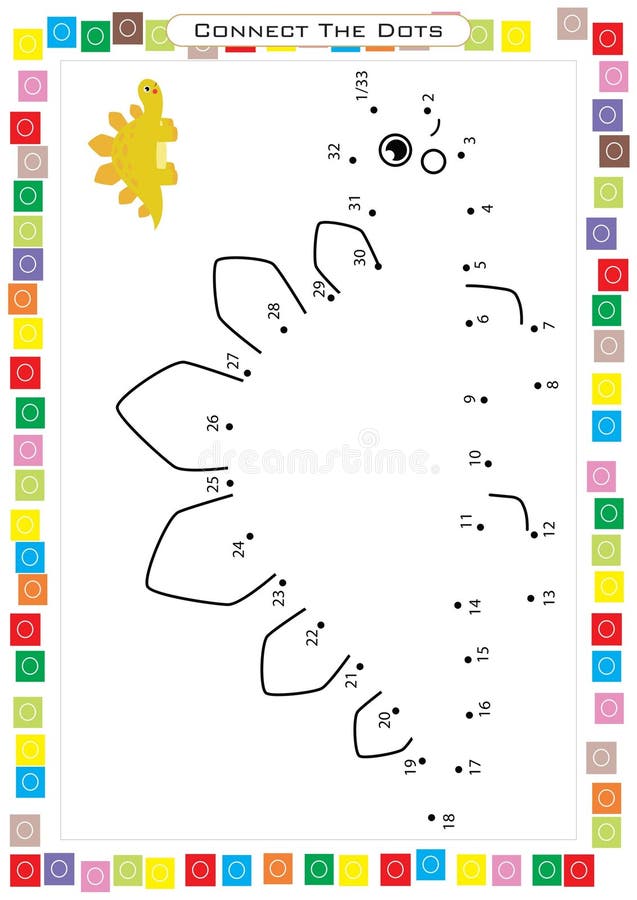 Worksheet for Children - Kids Activity - Connect the Dots Puzzle Stock ...