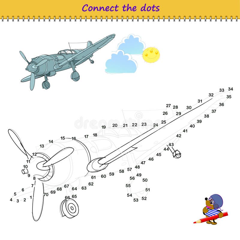 Connect the Dots from 1 To 80 and Draw the Submarine. Trace the Line ...