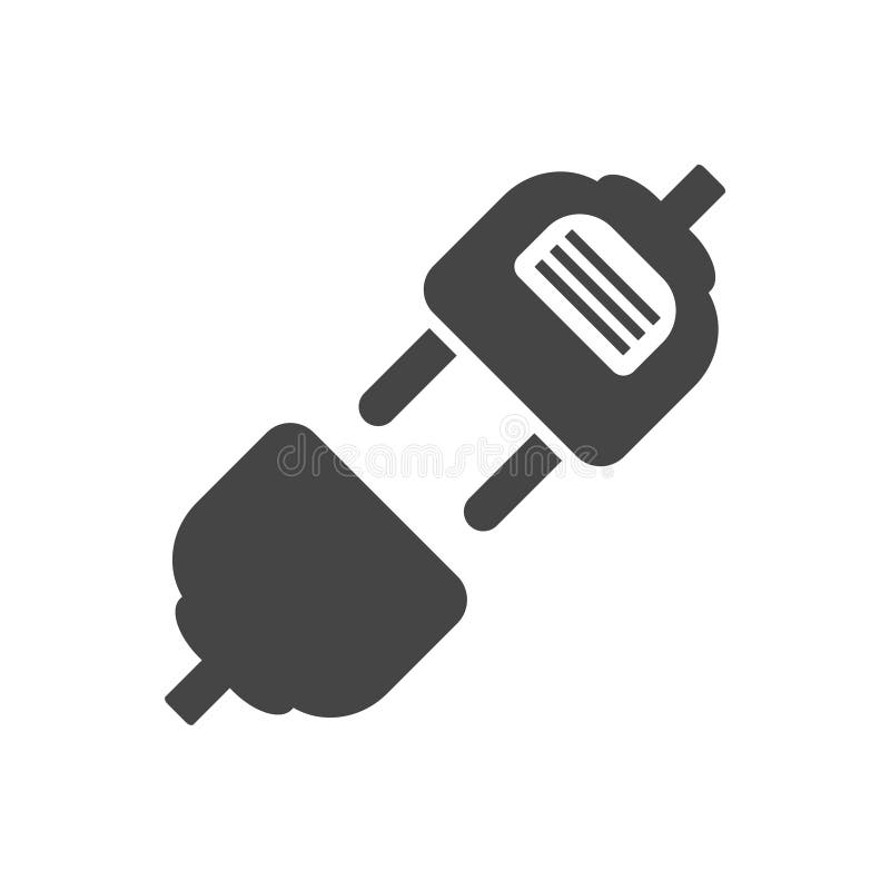 Connect Electric Plug Together Icon Stock Vector - Illustration of ...