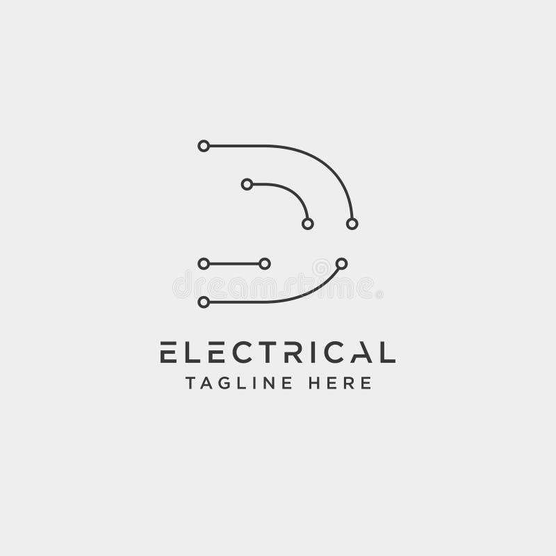 Connect or Electrical D Logo Design Vector Icon Element Isolated Stock Vector - Illustration of ...
