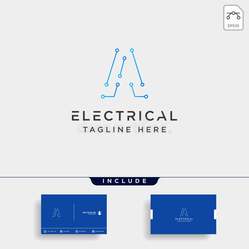 Connect or Electrical a Logo Design Vector Icon Element Isolated Stock ...