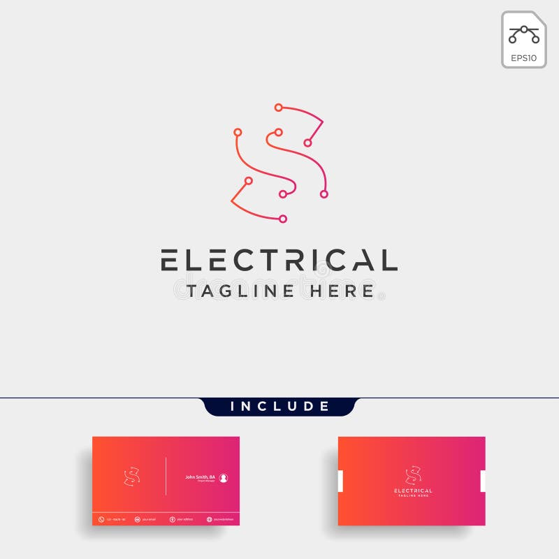 Connect or Electrical Logo Design Vector Icon Element Isolated Stock ...