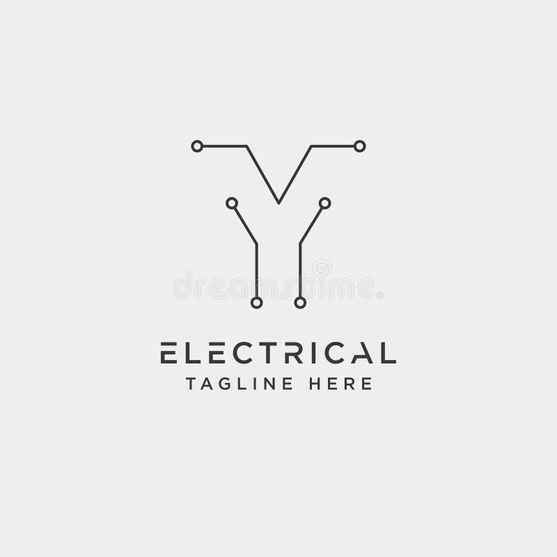 Connect or Electrical Y Logo Design Vector Icon Element Isolated Stock ...