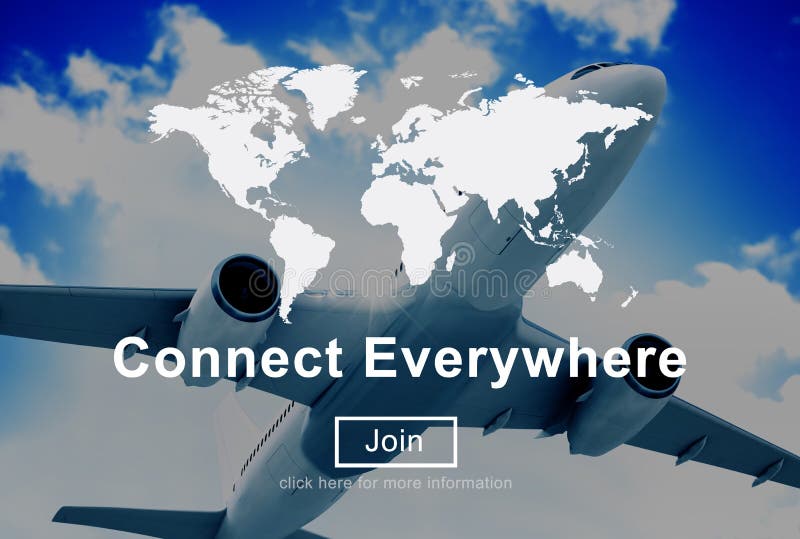 Connect Everywhere Global Network Worldwide Concept Stock Image - Image ...