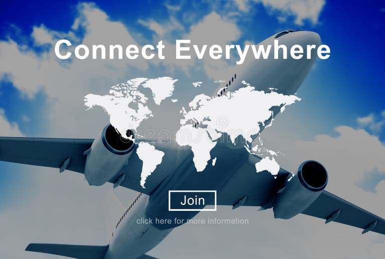 Connect Everywhere Global Network Worldwide Concept Stock Image - Image ...