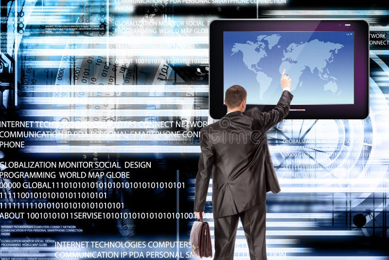 Connect.Generation New Computer Technology.Communication Stock Image ...