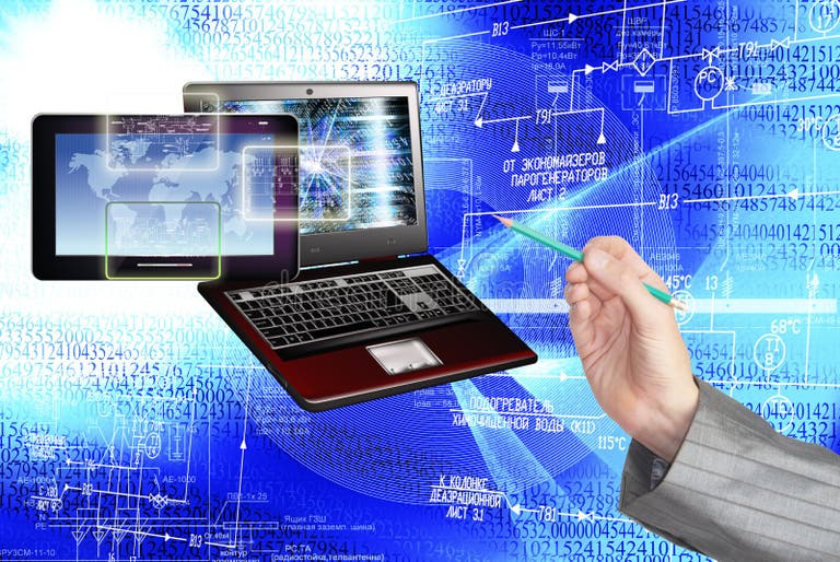 Connect.Generation New Computer Technology.Connection Stock Photo ...