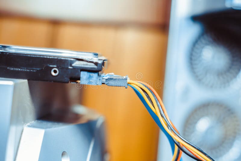 Connect the hard disk stock photo. Image of business - 112812252