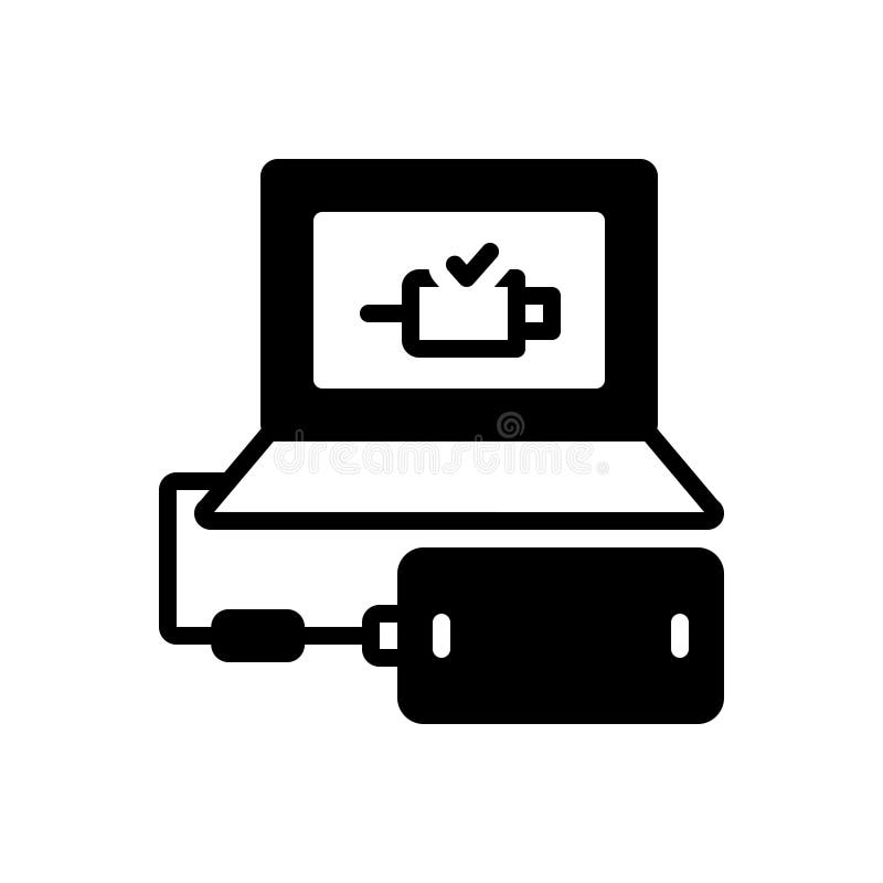 Black Solid Icon for Connect, Add and Link Stock Vector - Illustration ...