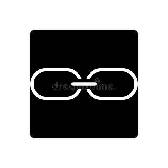 Black Solid Icon for Connect, Chain and Link Stock Vector ...