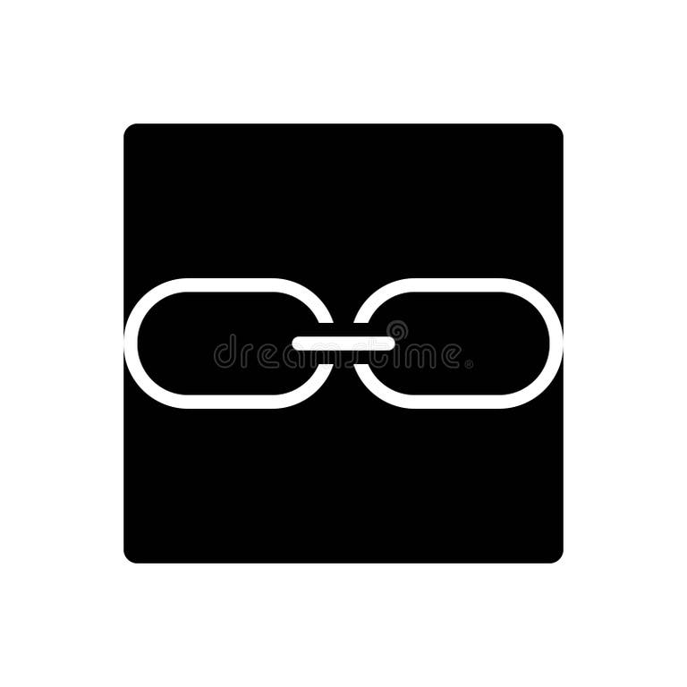 Black Solid Icon for Connect, Chain and Link Stock Vector ...