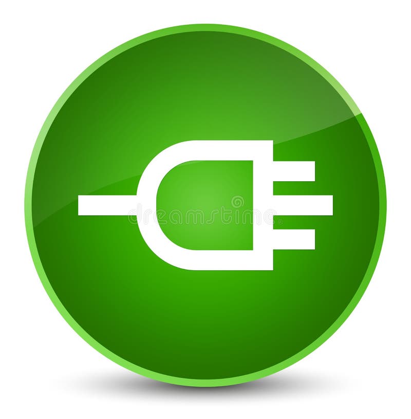 Connect Icon Elegant Green Round Button Stock Illustration ...