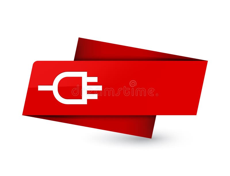 Connect Icon Premium Red Tag Sign Stock Illustration - Illustration of ...