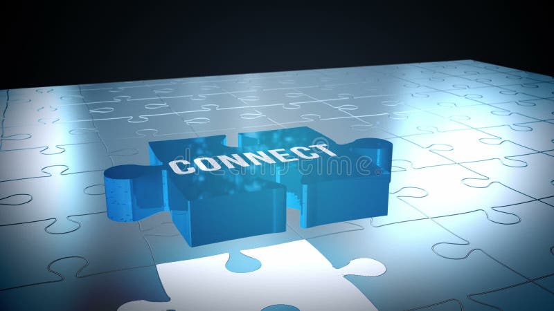 Connect Jigsaw Falling into Place Stock Footage - Video of falling ...