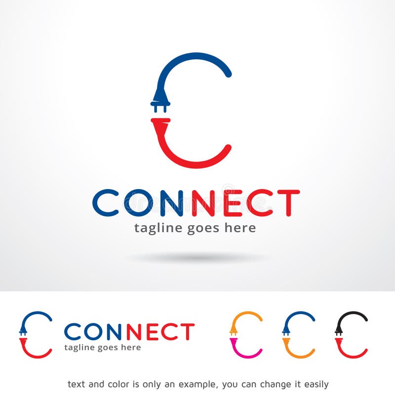 Connect Letter C Logo Template Design Vector Stock Illustration - Illustration of brand, office ...