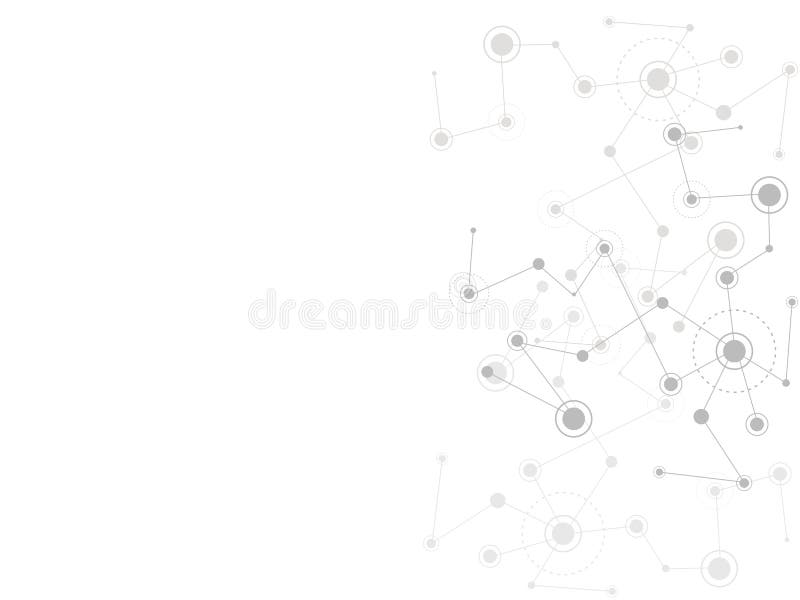 Connect Lines and Dots. Banner Template for Technology Stock Vector ...