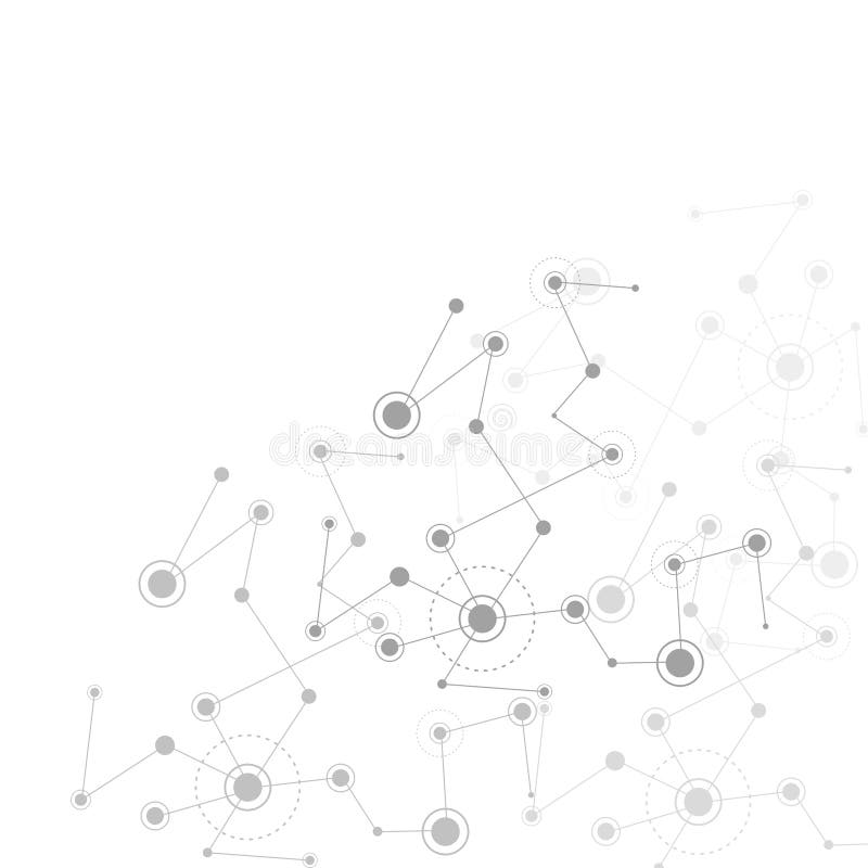 Connect Lines and Dots. Banner Template for Technology Stock Vector ...