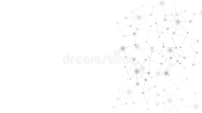 Connect Lines and Dots. Banner Template for Technology Stock Vector ...