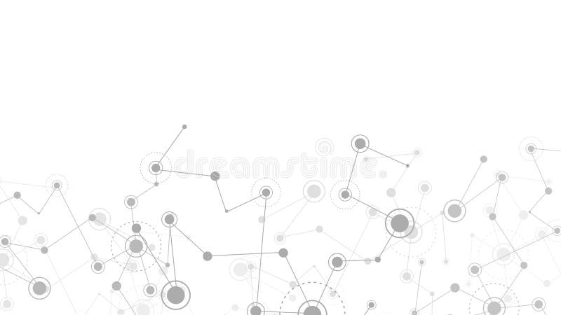 Connect Lines and Dots. Banner Template for Technology Stock Vector ...