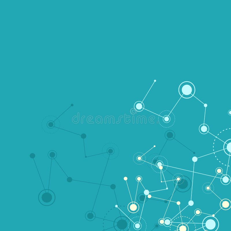 Connect Lines and Dots. Banner Template for Technology Stock Vector ...